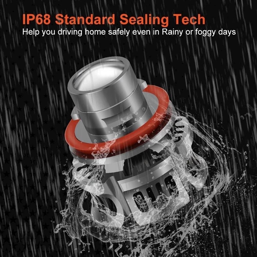 Buy 2pcs Automotive Laser Headlight Bulb Lens Light Auto LED Projector Fog Light Modification ...