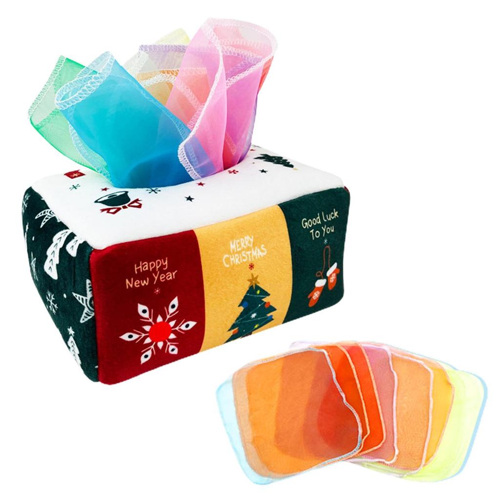 Satın alın Baby Tissue Box Toy|Montessori Sensory Toys with 8 Silk ...
