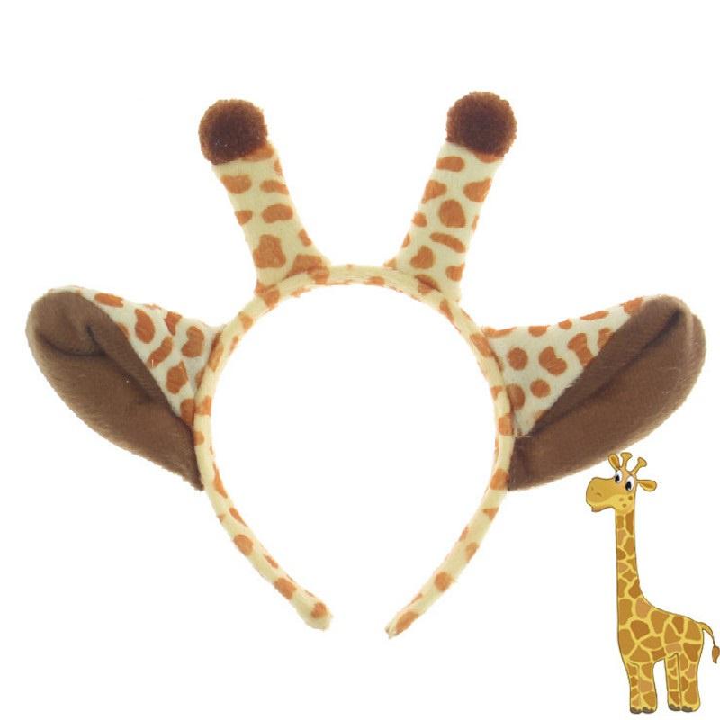 Buy Halloween Cosplay Giraffe Jungle Party Headband Animal Cartoon ...