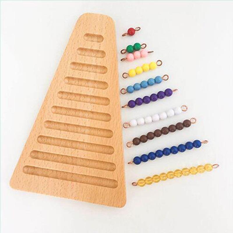 Buy Bead Stairs with Tray Montessori Bead Material Preschool ...