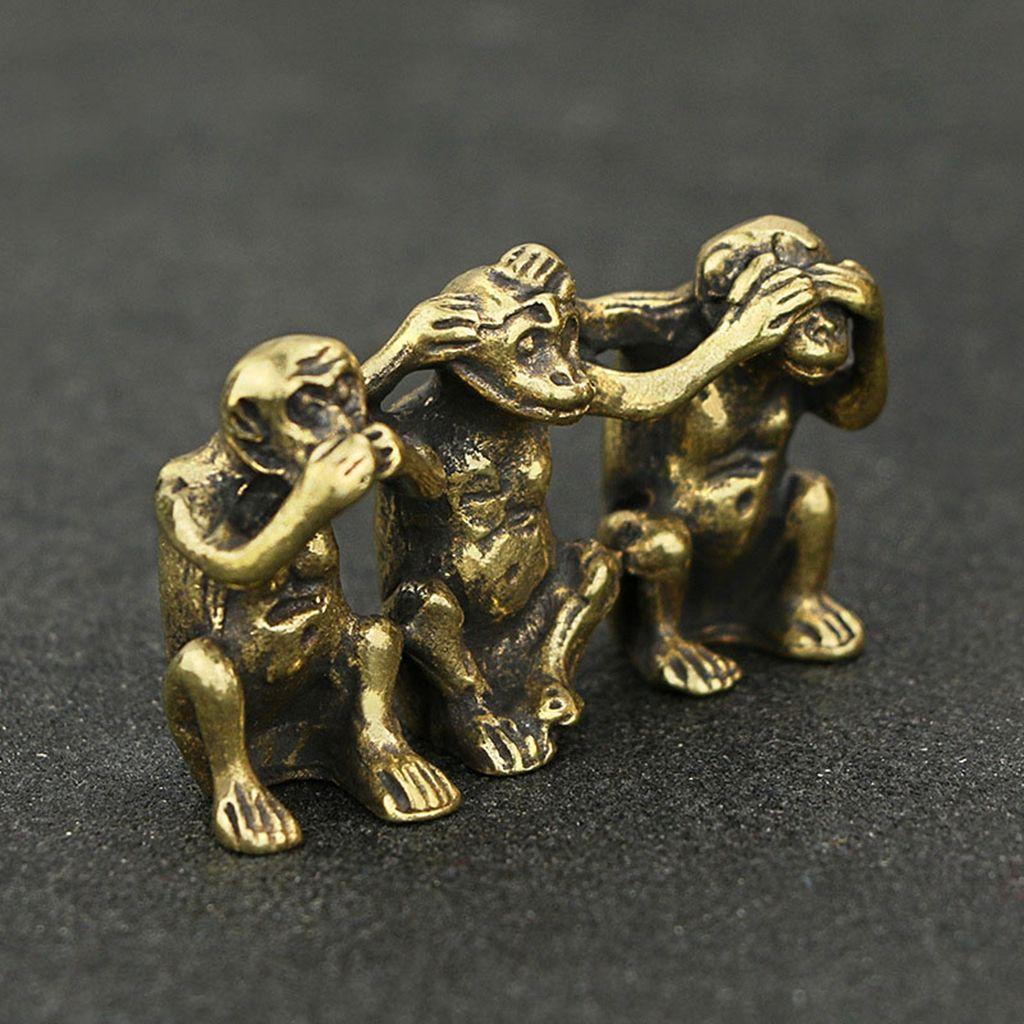 Three Monkeys Warmhouse Gift Antique Monkey Figurines Monkey Statue ...