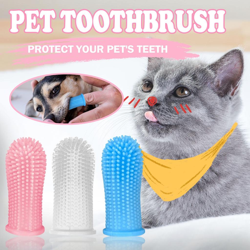 Cheap Super Soft Pet Finger Toothbrush Dog Brush Bad Breath Tartar ...