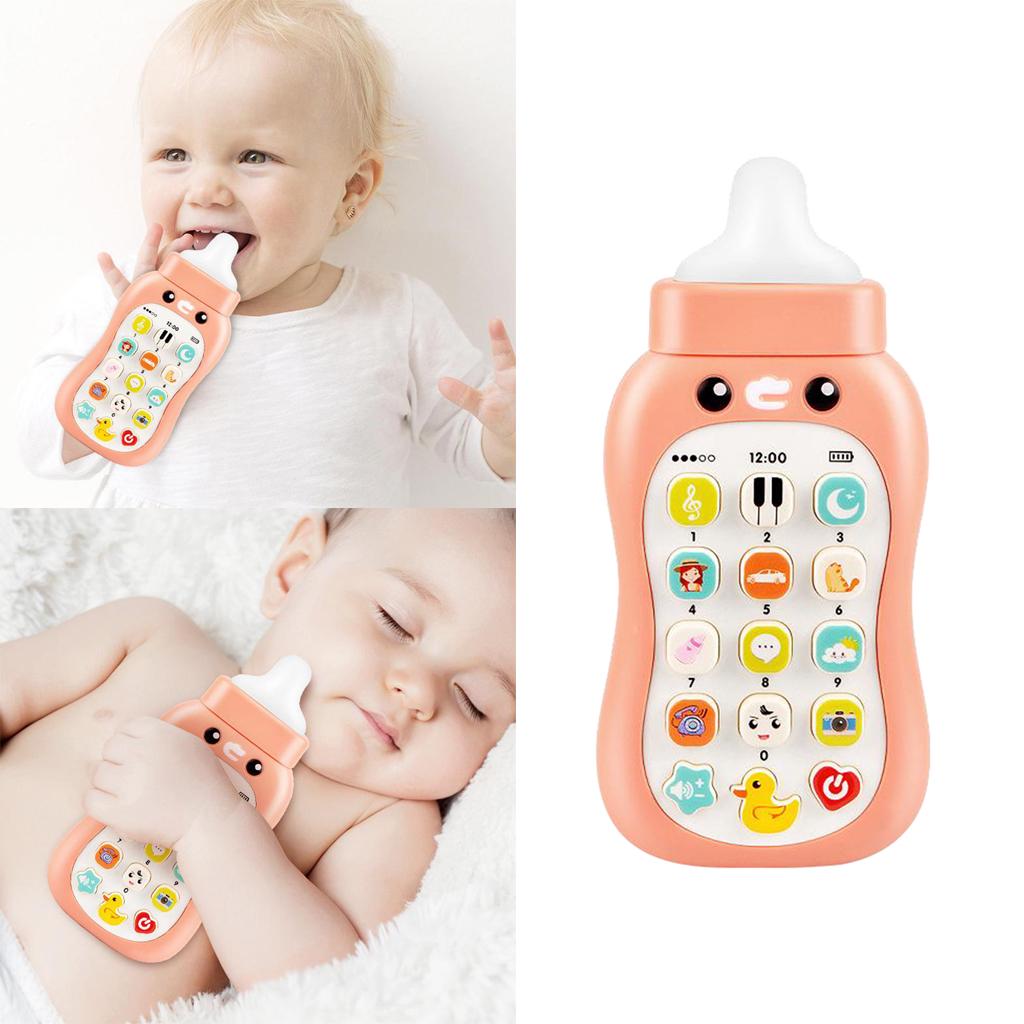Buy Teething Phone Toy for Babies with Lights, Music and Adjustable ...
