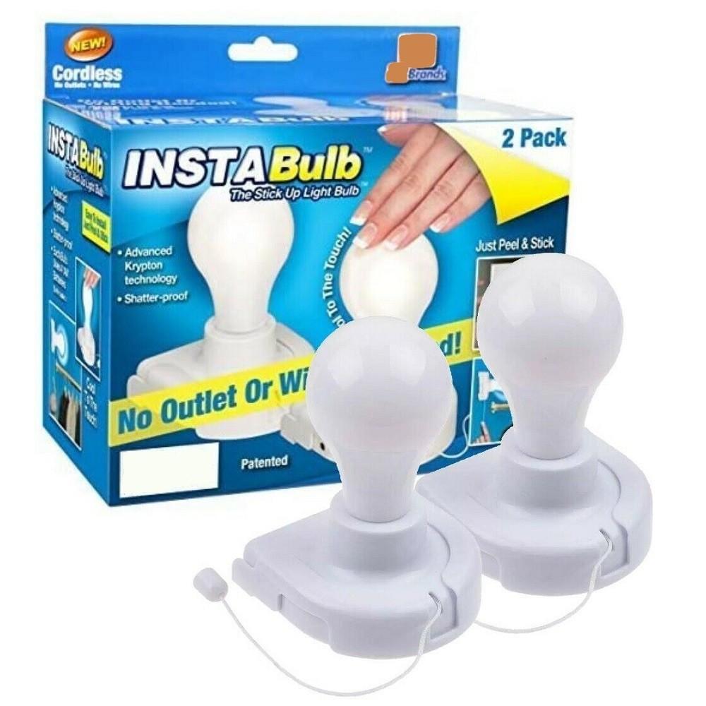 Buy 2 Light Bulbs Insta Bulb Battery Light Bulb With Power On And Off ...