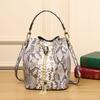 Buy New Women's Bucket Chain Bag Snake Skin One Shoulder Oblique Span ...