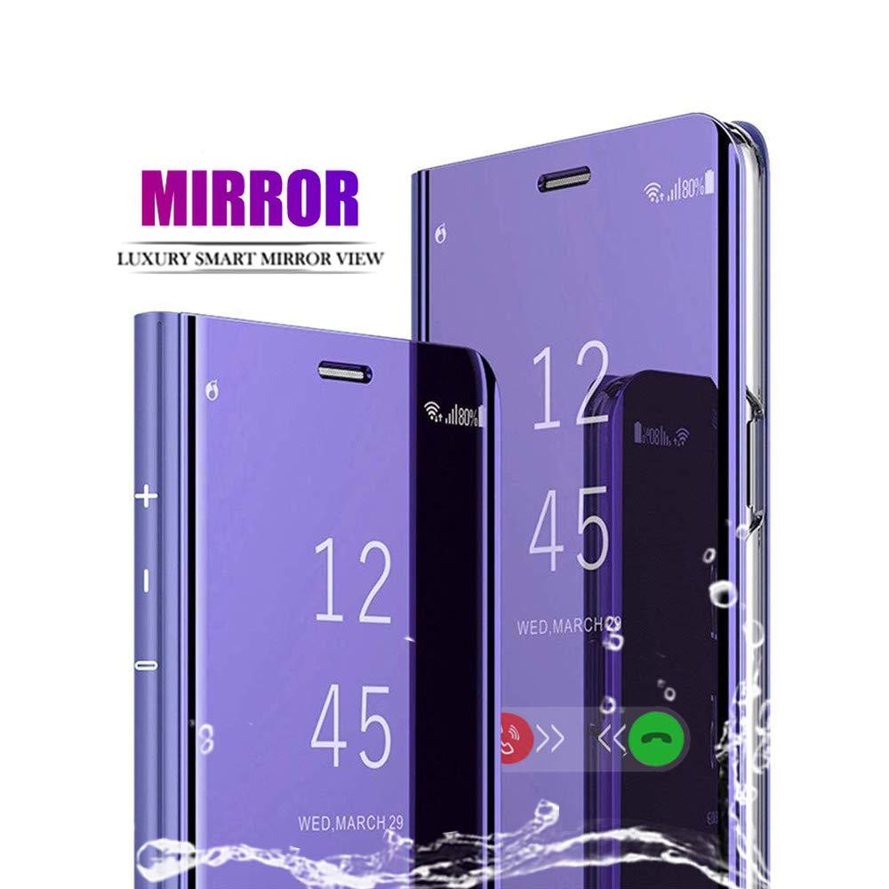 Cheap Smart Wake UP Luxury Flip Leather Mirror Phone Case Stand Cover ...
