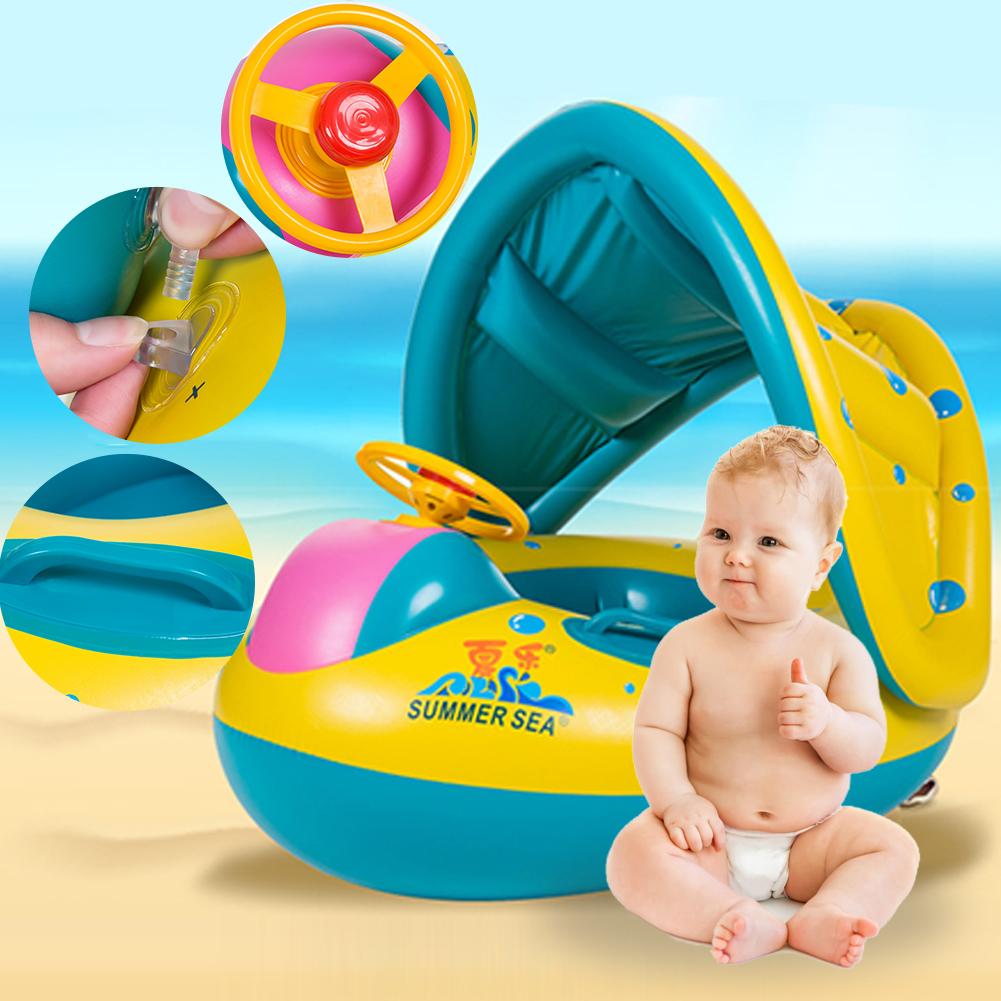 Buy Kids Swimming Ring Yacht Inflatable Baby Swim Pool Toy Seat Float ...