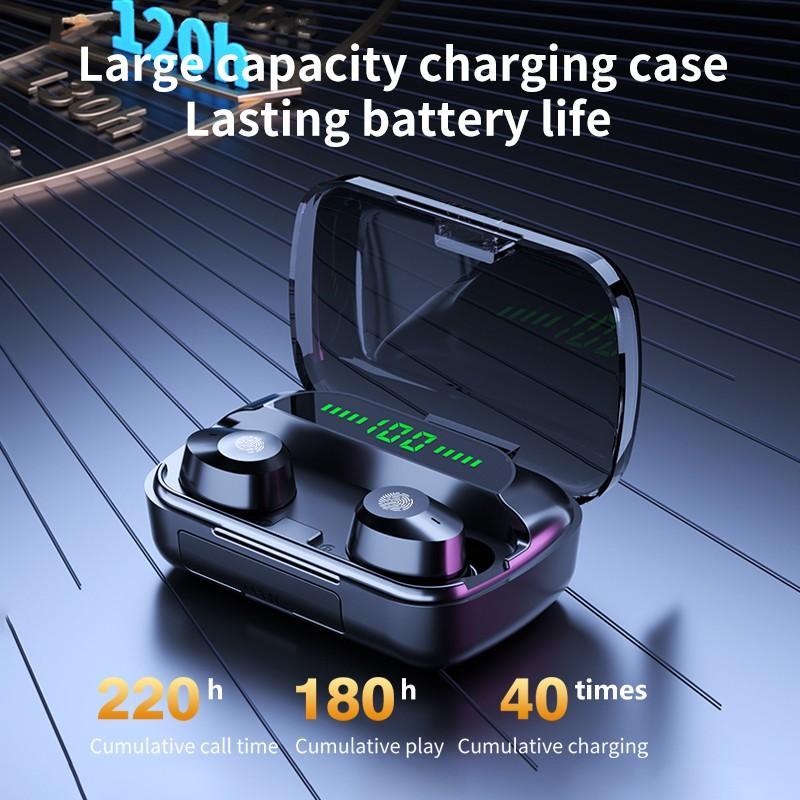 Buy M5 Tws Wireless Headphones 3500mAh Handsfree Bluetooth Headset ...