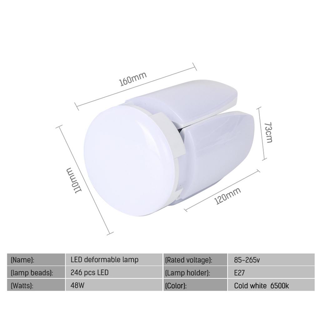 Buy LED Deformed Bulb 60W Bright Fan Leaf Bulb Living Room Study ...