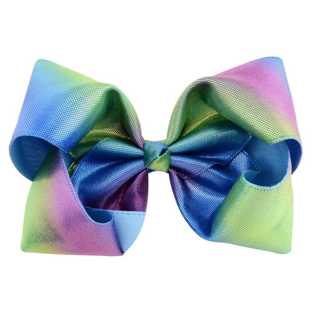 Buy 8" Large Colorful Hair Bows Hair Accessories For Woman Girls ...