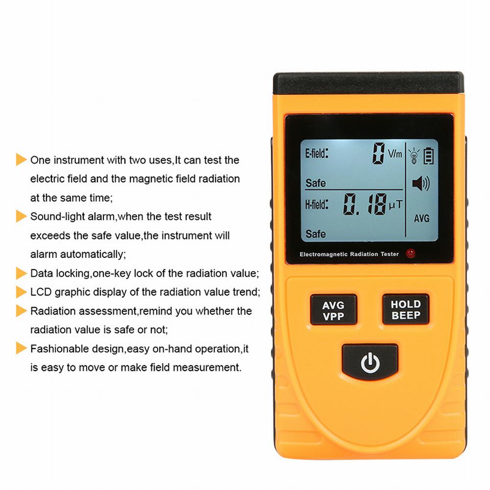 EMF Meter Radiation Detector Plastic Tester 1 Piece uygun fiyatlı satın ...