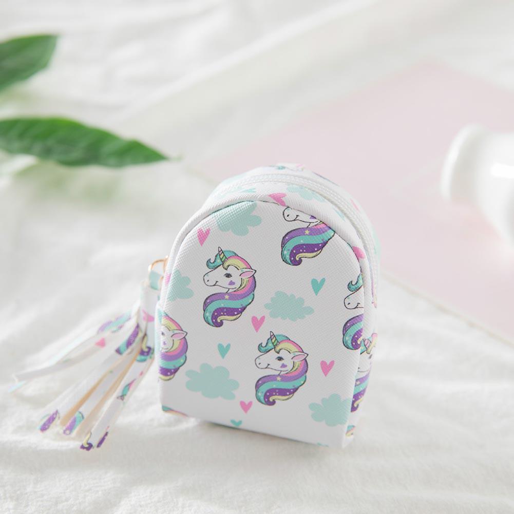 Cartoon Cute Unicorn Children Coin Purse Key Case Storage Bag uygun ...