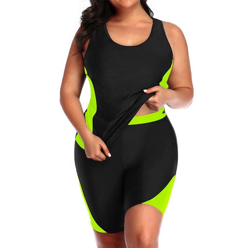 Women's Separate Sports Vest Surf Suit Sunscreen Women's Swimsuit Flat ...