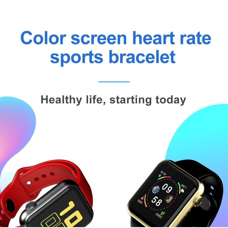 Buy 1.44inch Color LCD Touch Screen Bluetooth Smart Watch Heart Rate ...