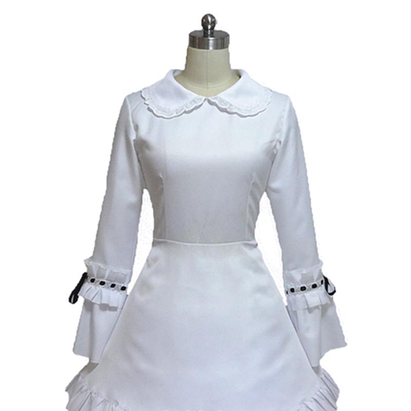 Buy Women Gothic Fancy Dress Cosplay Costume Waitress Suit Ruffle ...