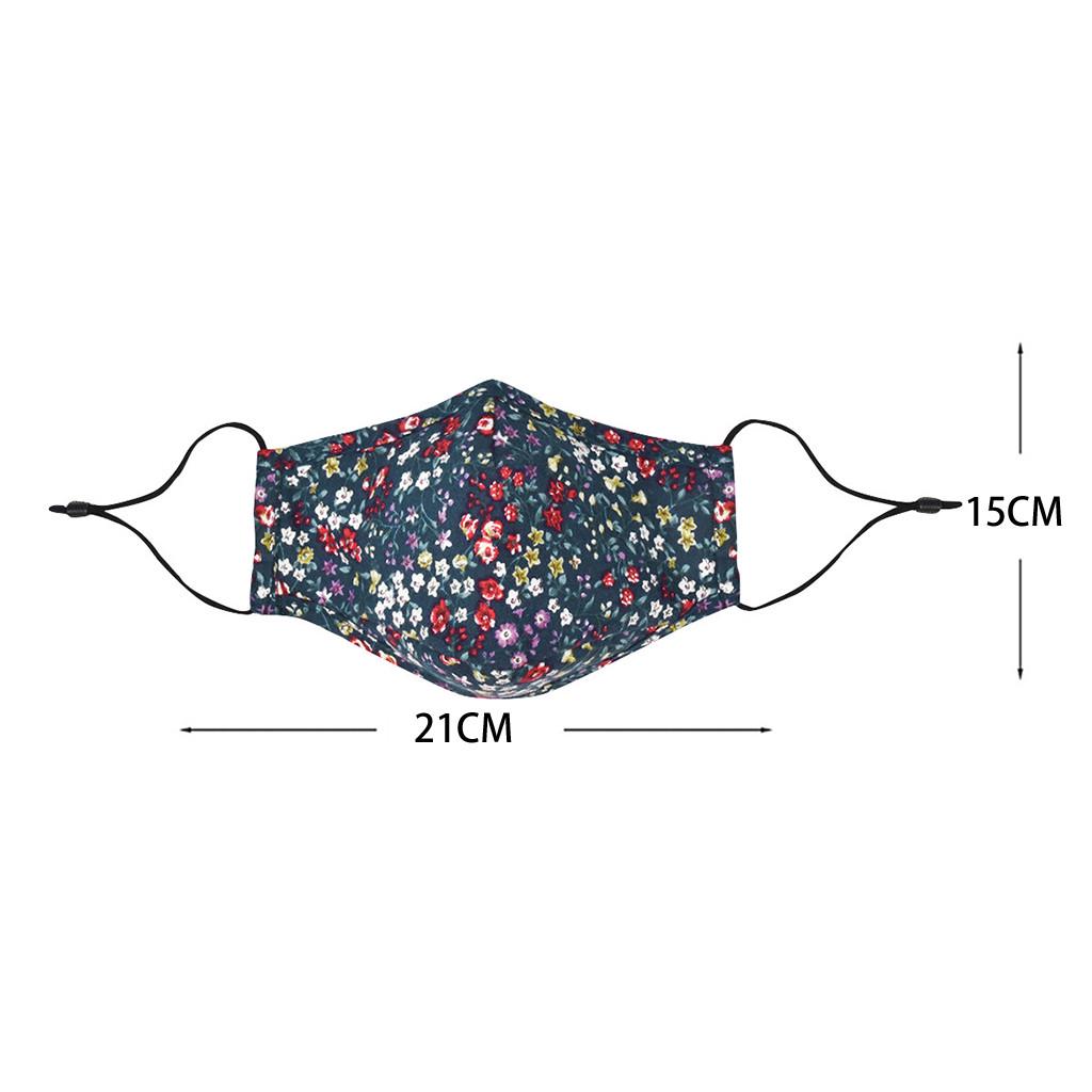 Buy PM2.5 Anti-dust Cotton Reusable Adjust Printing 2pc Mask + 4 ...