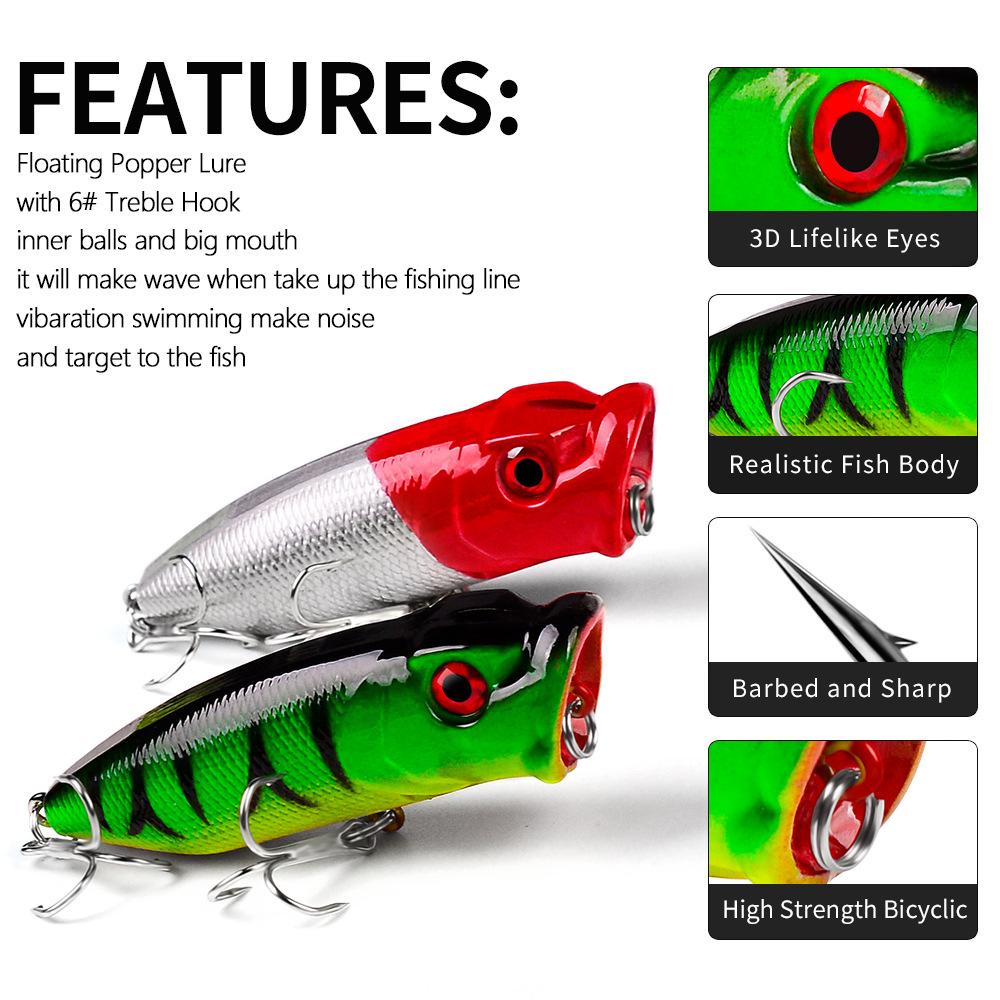 Buy 1Pcs 3D Eyes Fishing Lure 7cm 10g 6# Hooks Pesca Fish Lifelike ...