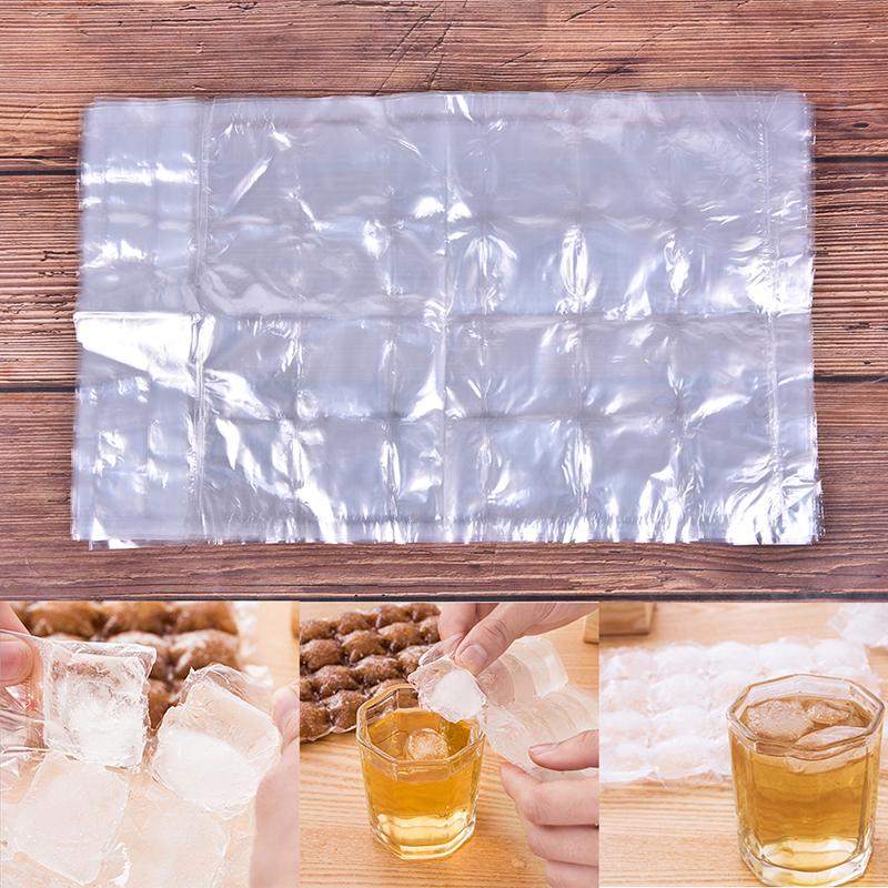 Buy 10Pcs 24 Grids Disposable Ice-Making Bags Frozen Ice Cube Tray Mold ...