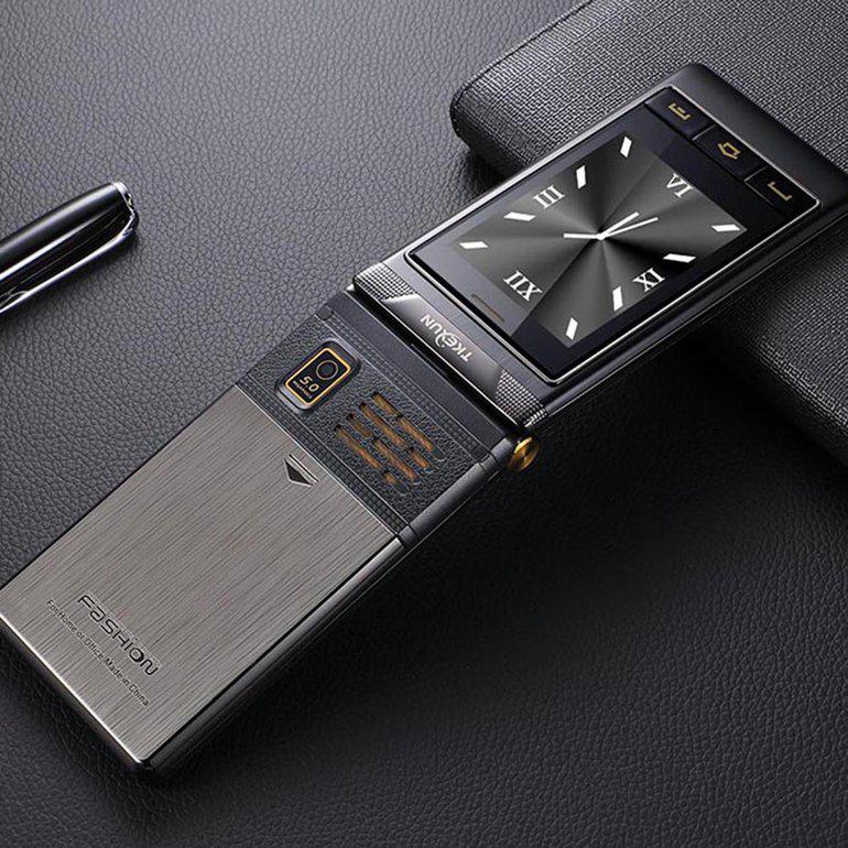 Zao Ren jduhf Slim Dual Screen Flip telephone for Elder Big Push-Button ...