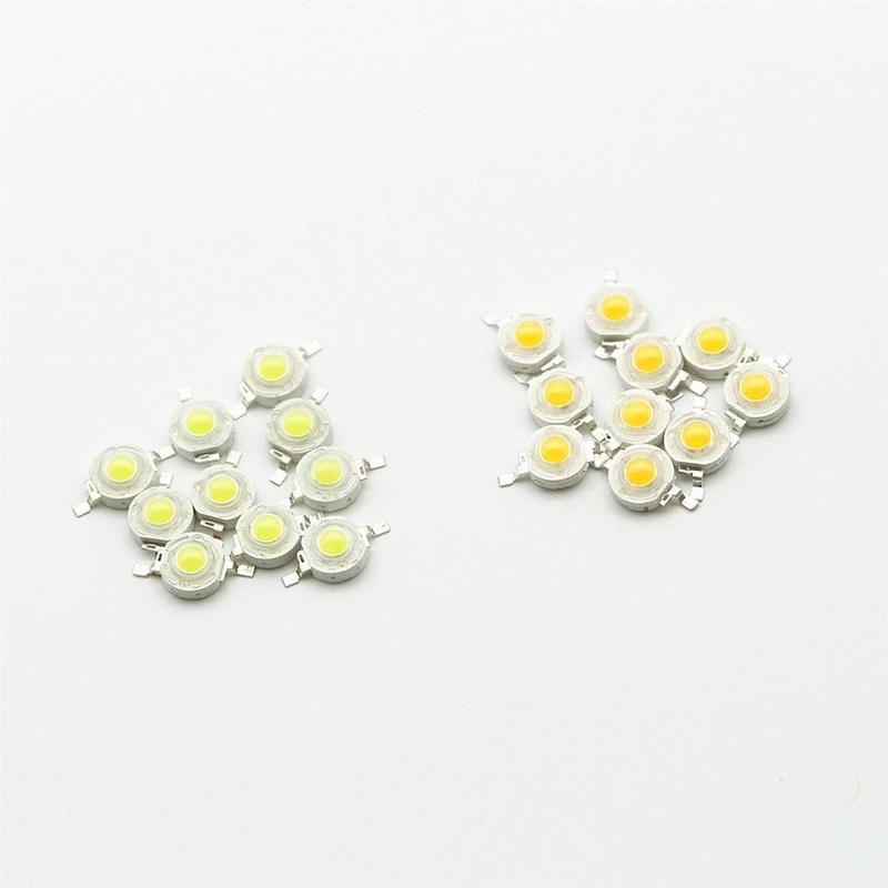 Buy 30PCS 1W/3W High Power LED Diode Chip Warm/white Light Down Light ...