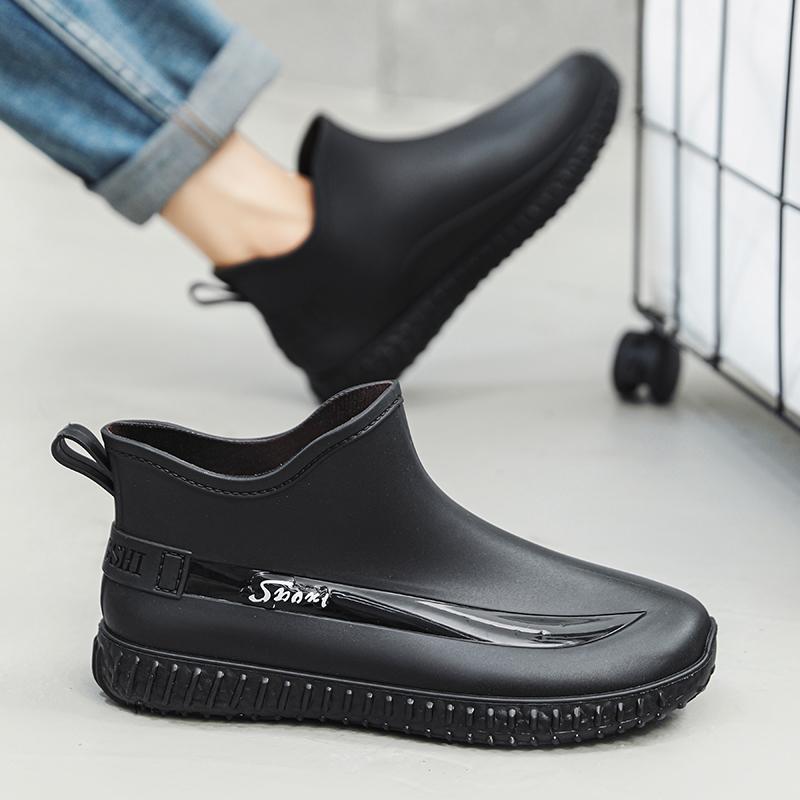 Buy Men Work Chef Shoes Waterproof Oil-proof Kitchen Work Cook Boots ...