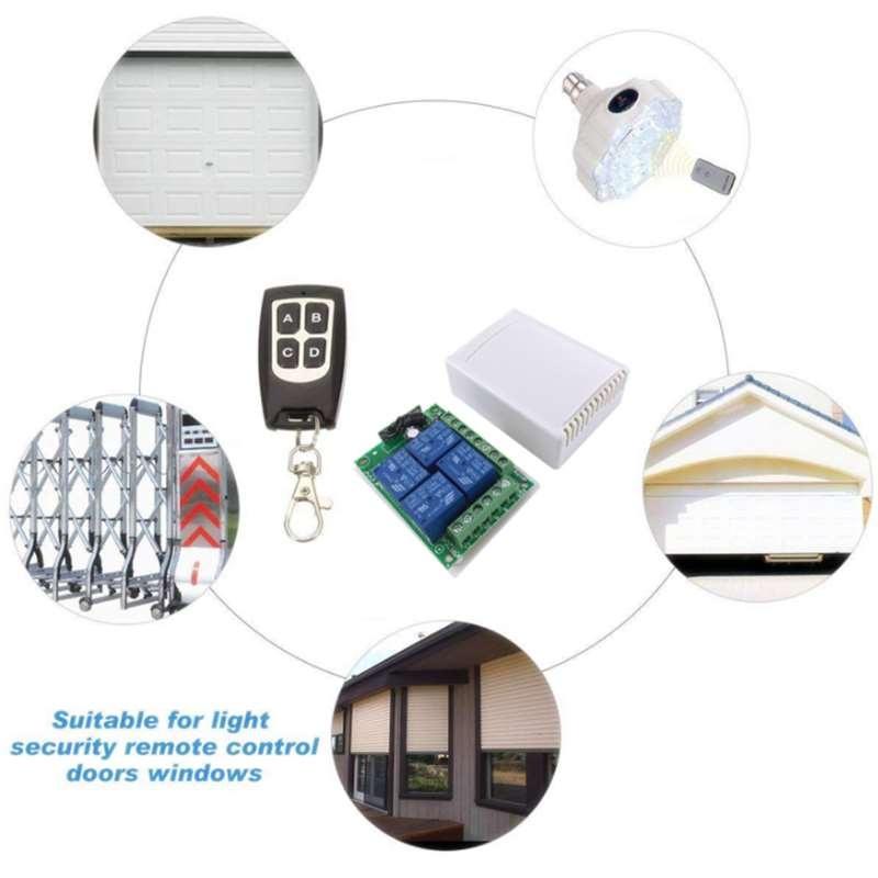 Buy 433Mhz Wireless Remote Control Switch Long Range Relay Receiver ...