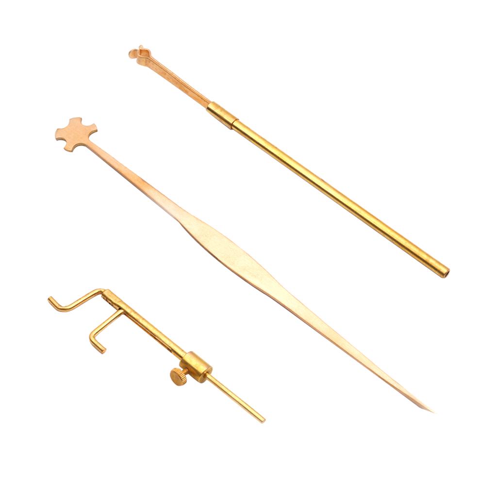 Buy Violins Tools Kit Set Sound Post Gauge Measurer & Retriever Clip ...