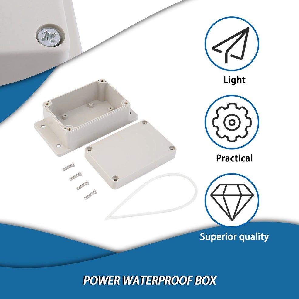 Buy Waterproof 100 x 68 x 50mm Plastic Electronic Project Box Enclosure ...