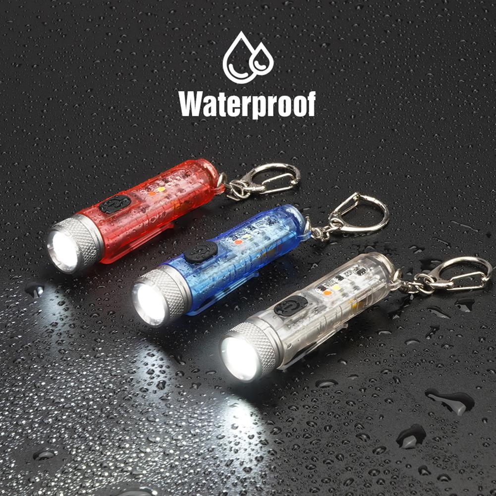 Cheap Mini Keychain Torch w/ Buckle USB Rechargeable EDC Flashlight ...