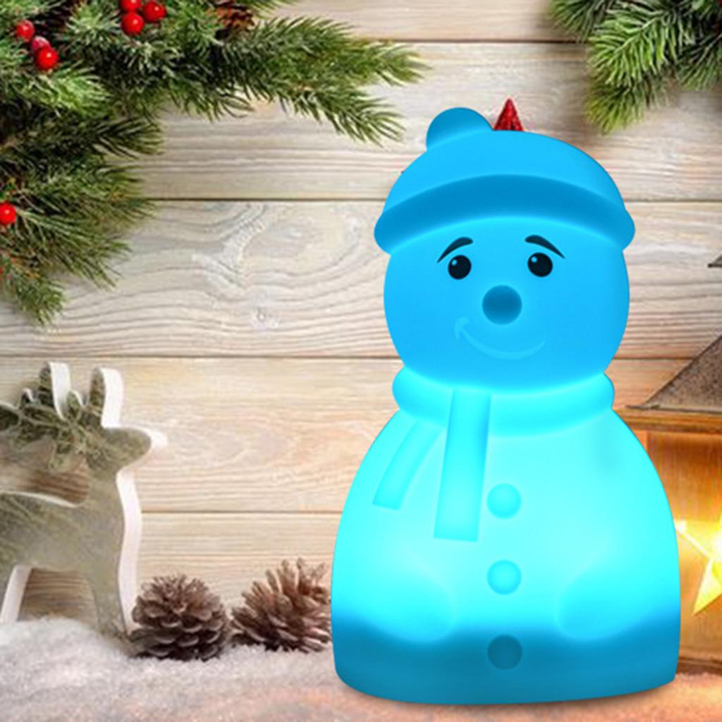 Buy Snowman Touch Night Light USB Rechargeable Bedside Table Tap Lamp ...
