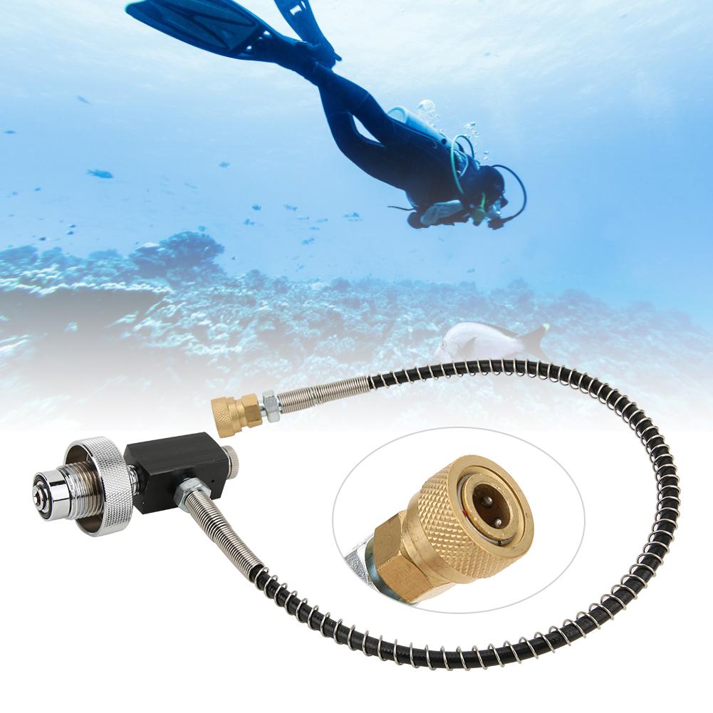Buy S-04 Diving Valve Air Filling High Pressure Hose Adapter Underwater ...
