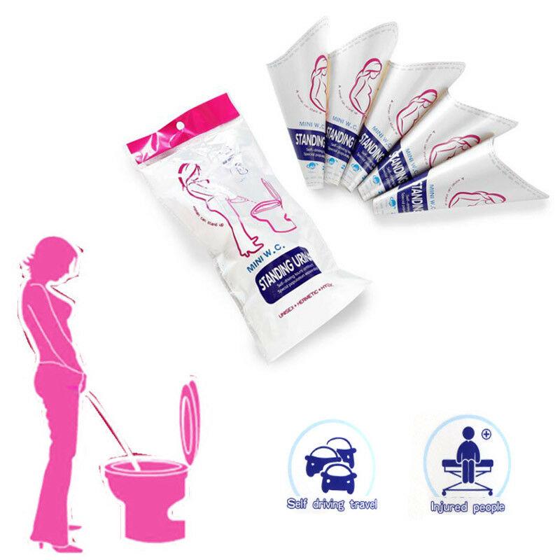 Buy 10Pcs Disposable Paper Urinal Funnel Urinal Outdoor Stand Pee ...