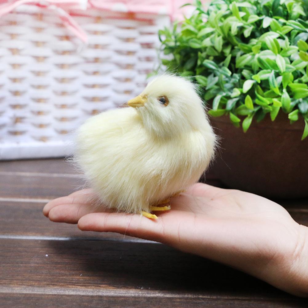 Buy New Simulation Furry Chick Lifelike Plush Chicken Kids Children ...