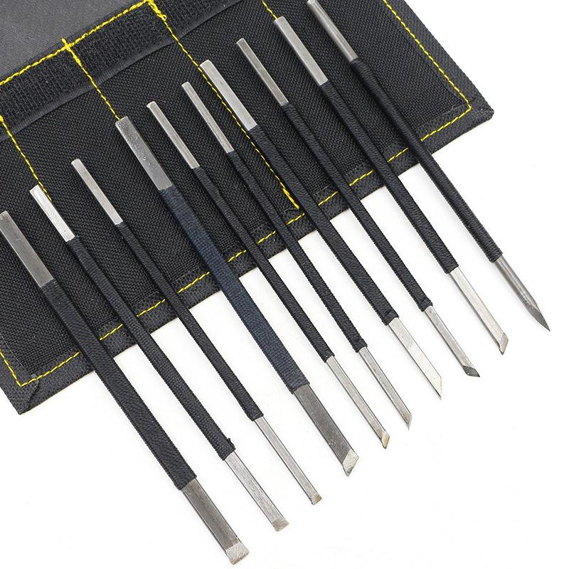 Cheap 10Pcs/set Black Nylon Steel Chisel Set Stone Carving Artist ...