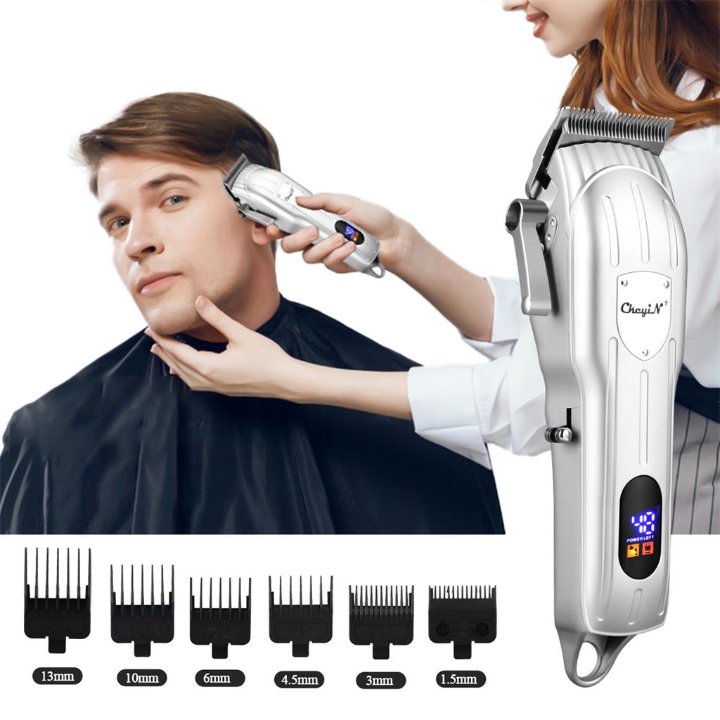 Buy CkeyiN Hair Clipper Professional Hair Trimmers 9 Limit Combs ...