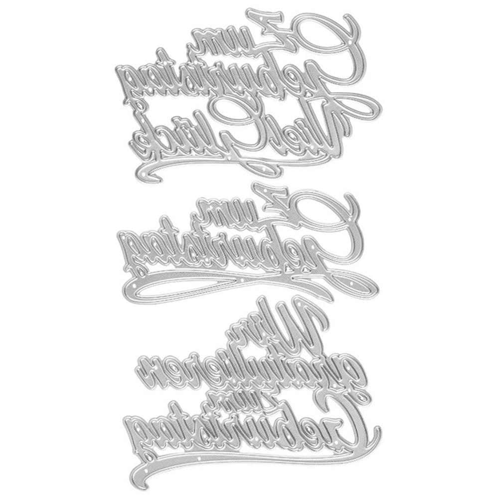 Buy Paper Card Embossing German Words Metal Cutting Dies Stencils DIY ...