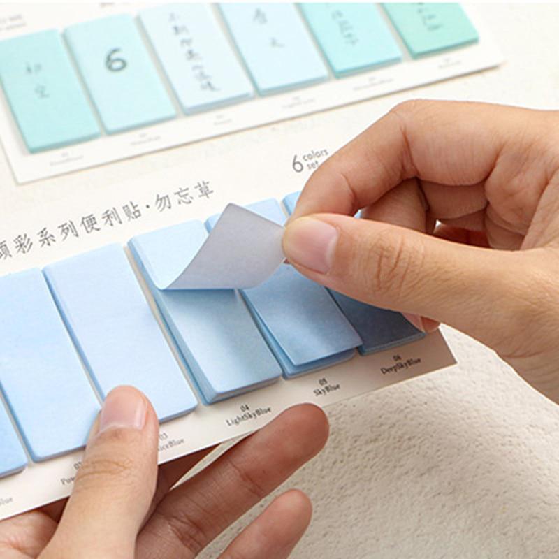 Buy 6 Colors Set Cute Novelty Sticky Notes Memo Pad Index Sticker ...