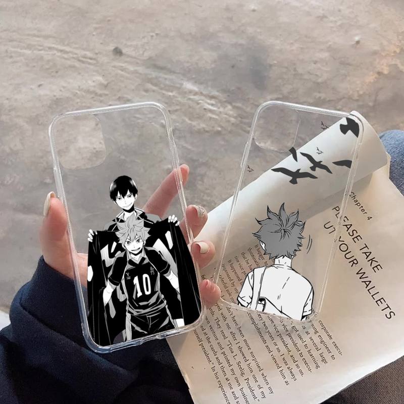 Buy Haikyuu High school Oya Volleyball anime Phone Case Transparent ...