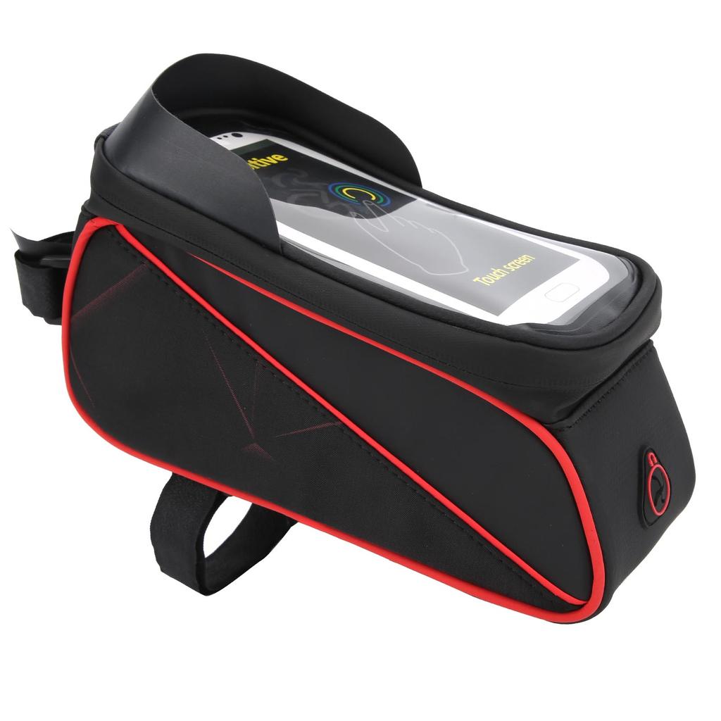 Buy Bike Phone Front Frame Bag Waterproof Top Tube Phone Mount Bag for ...