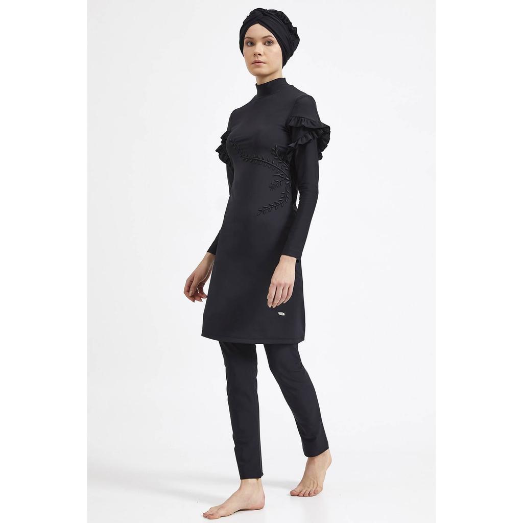 Satın Alın Modest Muslim Swimwear Burkini Islamic Swimsuit Embroidered
