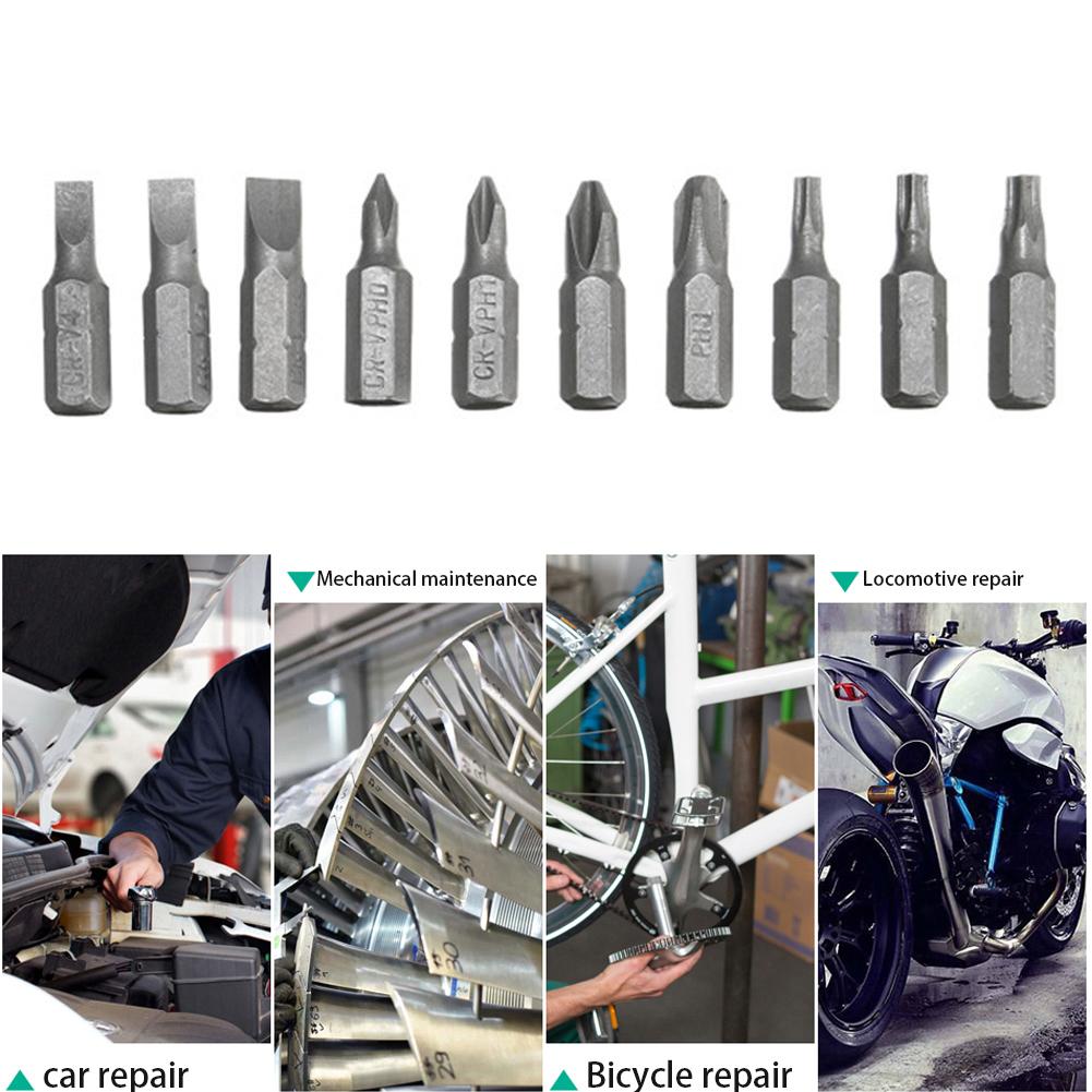 Ratchet Wrench Screwdriver Bit Set 1/4 inch Drive Universal Spanner Key ...