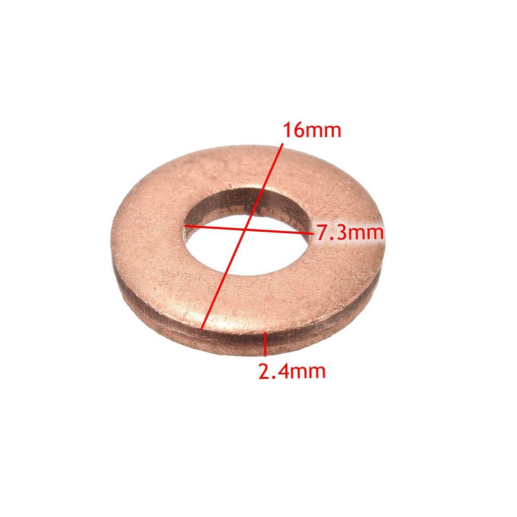 Buy 4pcs/8pcs Injector Copper Washer Seals O-Ring For Peugeot / Citroen ...