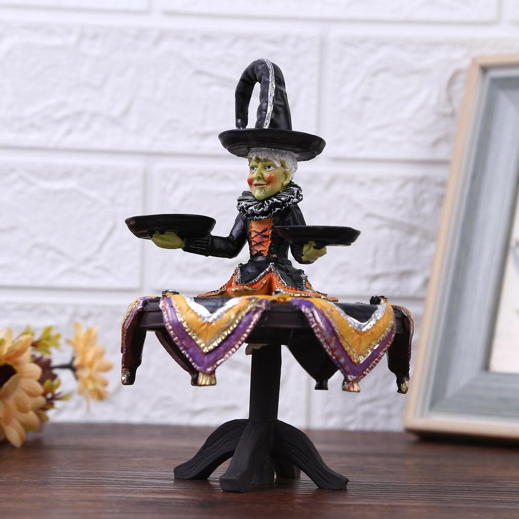 Buy Witch Display Stand - Creepy Halloween Cupcake & Dessert Tray Resin ...