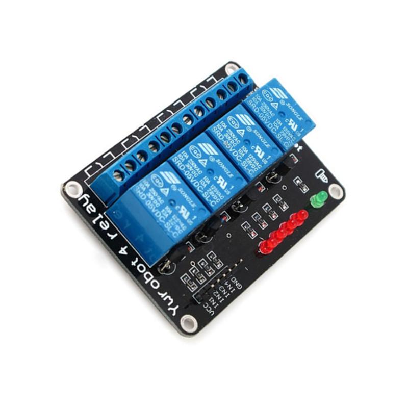 Buy 5V Four 4 Channel Relay Module For PIC AVR DSP ARM MSP430 Arduino GM at affordable prices ...
