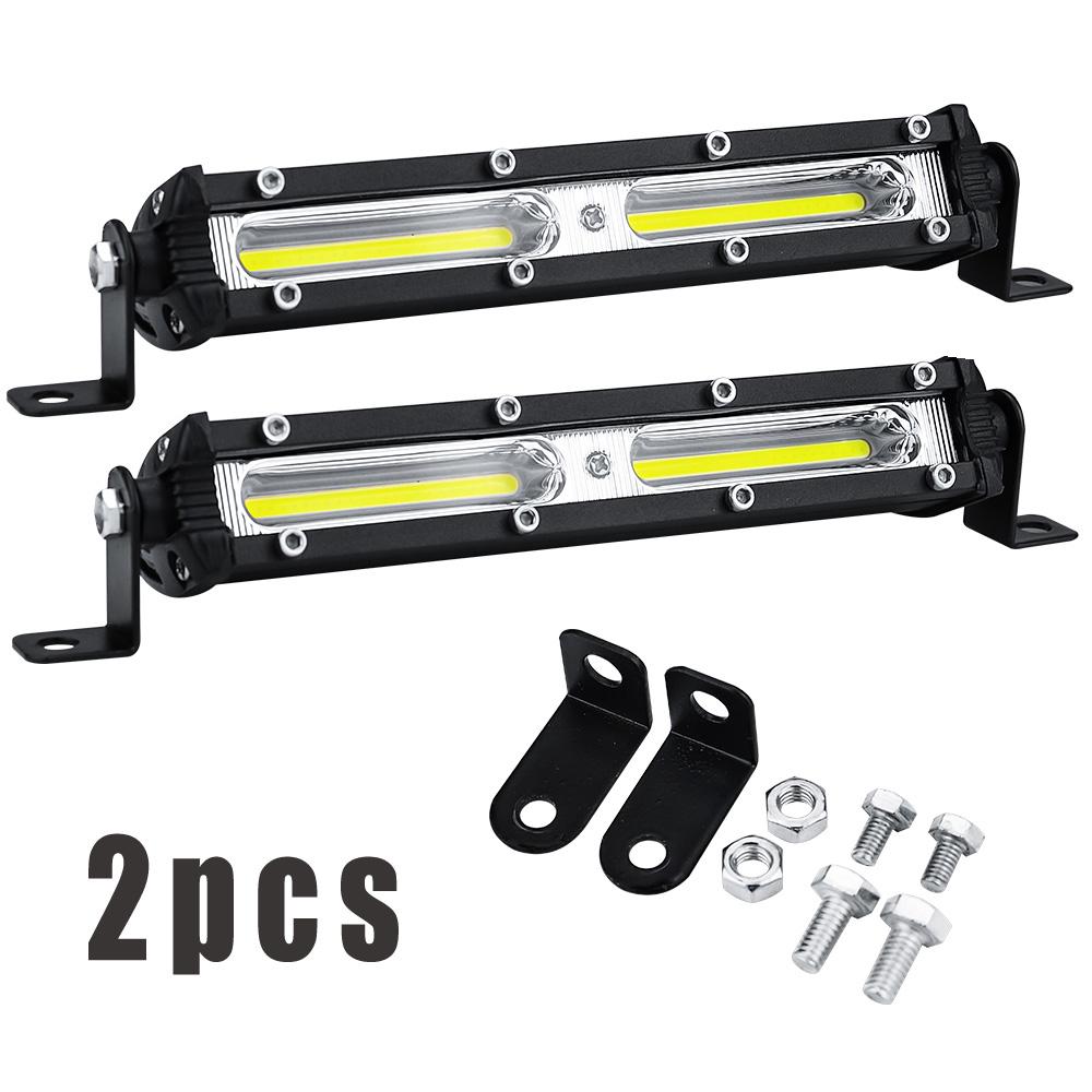 Buy 7 inch 18W Slim Car Work Light Bar Single-Row LED Floodlight Off ...