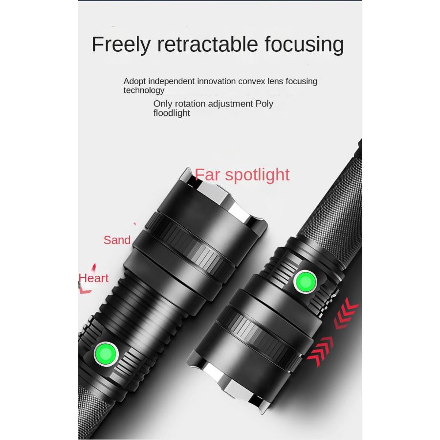 New outdoor torch LED aluminium alloy retractable focusable long range ...