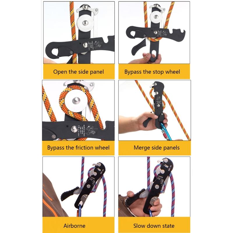 Cheap Professional Rock Climbing Descender Equipment for 8-13mm Rope ...