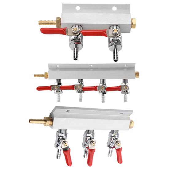 Buy 2/3/4 Ways CO2 Splitter Gas Distribution Home Brewing Draft Beer ...