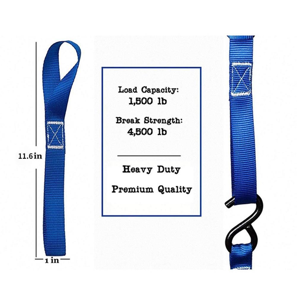 4Pcs Motorcycle Tie Down Luggage Bandage Soft Straps Towing Ropes for ...
