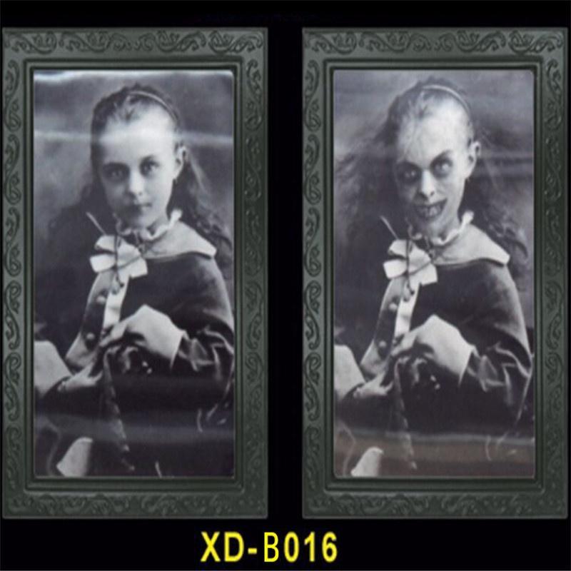 Buy 3D Painted Wooden Photo Frame Halloween Decorations Horror Zombie ...
